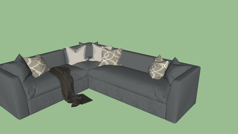 sofa residencial couch low poly | 3D Warehouse