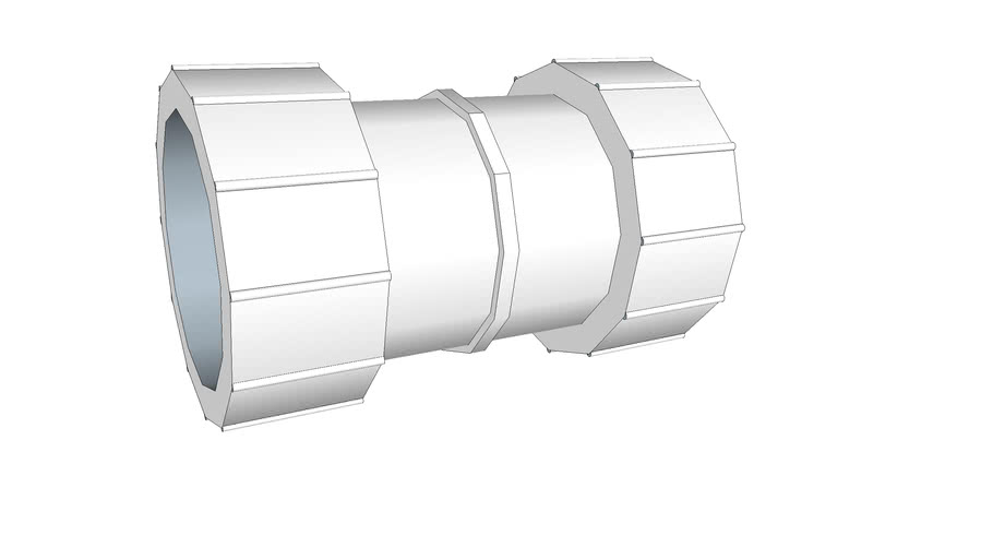 Screw Coupling PVC Component | 3D Warehouse