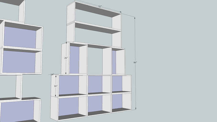 Simple bookcase | 3D Warehouse
