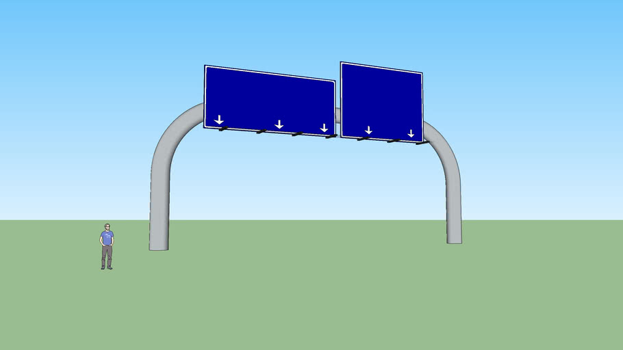 Road sign for highways | 3D Warehouse