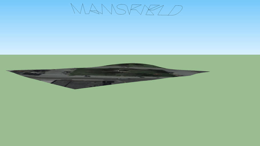 Experimental route for evening drone LED skywriting | 3D Warehouse