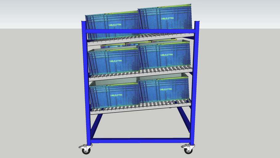 flow rack | 3D Warehouse