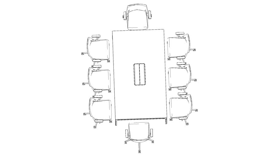 Xf86 Infinity Conference Table 8 pax | 3D Warehouse