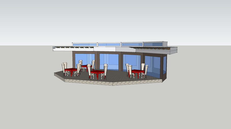 restoran yemek alanı food court | 3D Warehouse