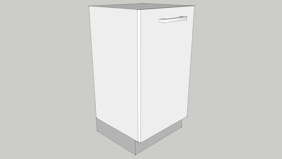 450 Base Module with One Shutter & One Adjustable Shelf 450X400X720 UID ...