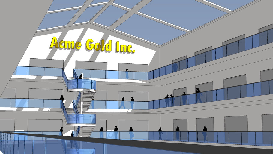 Acme Gold: SketchUp visualization beginners guide book example scene ...