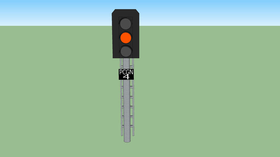 Train Signal (amber light) #4 | 3D Warehouse