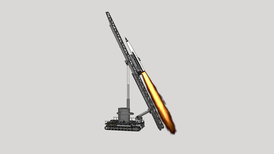 WW2-1948-ADVANCED-GERMAN-MOBILE-MISSILE-LAUNCING-UNIT | 3D Warehouse