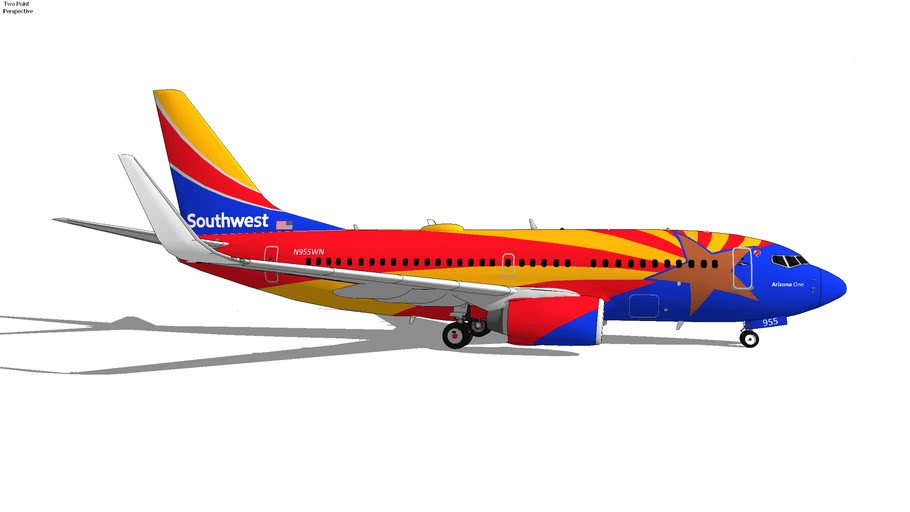 Southwest Airlines Boeing 737-7H4 (Arizona One Livery) (2020) N955WN ...