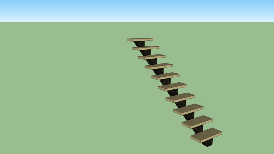 modern stairs | 3D Warehouse