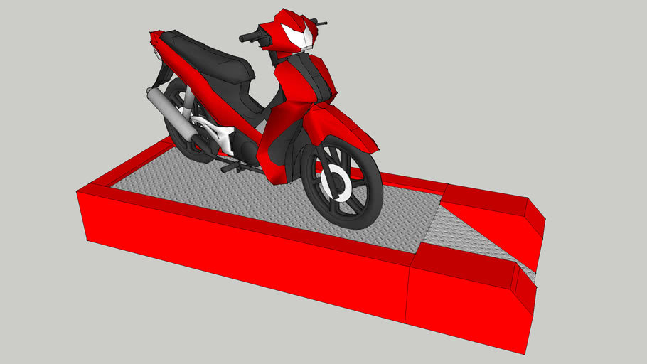 motorbike stand display | 3D Warehouse