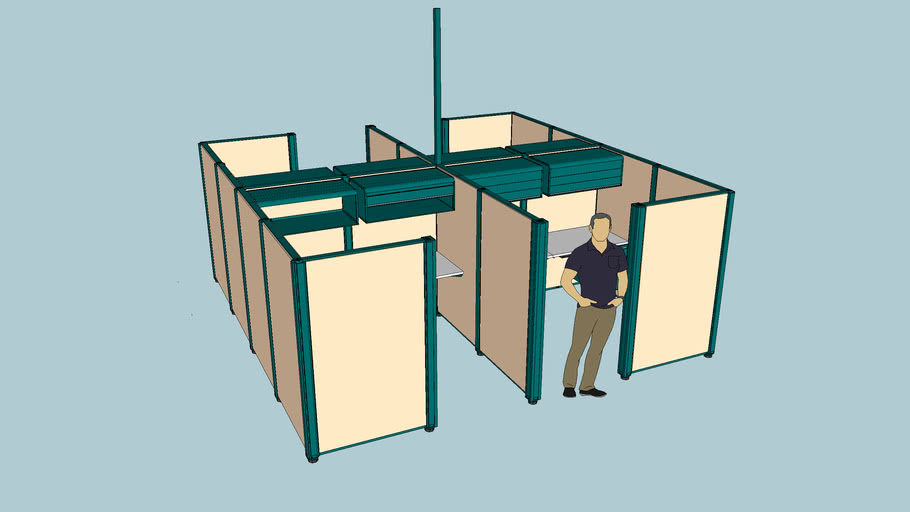 Systems Office Cubicles | 3D Warehouse