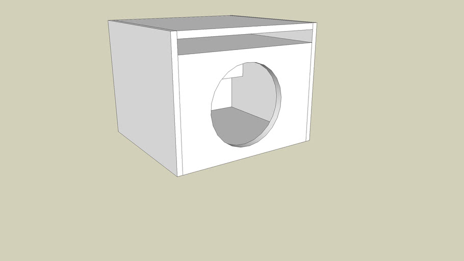 Single 12' subwoofer box | 3D Warehouse