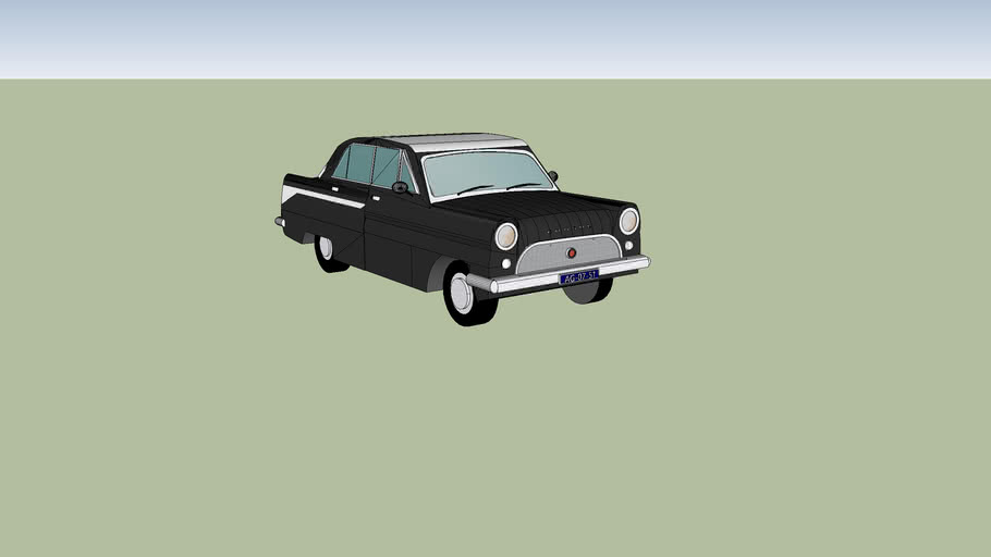 Ford Consul Mark II from the sixties | 3D Warehouse