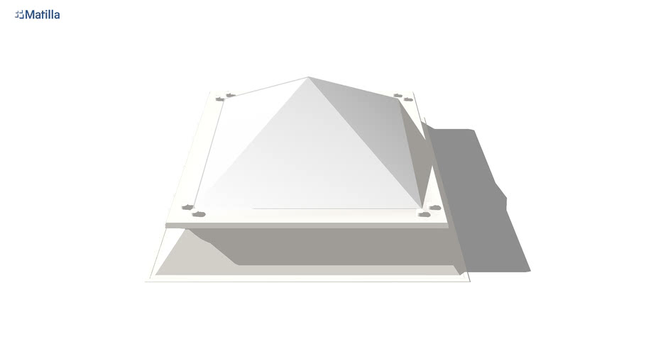 claraboya piramidal monovalva 100 x 100 | 3D Warehouse