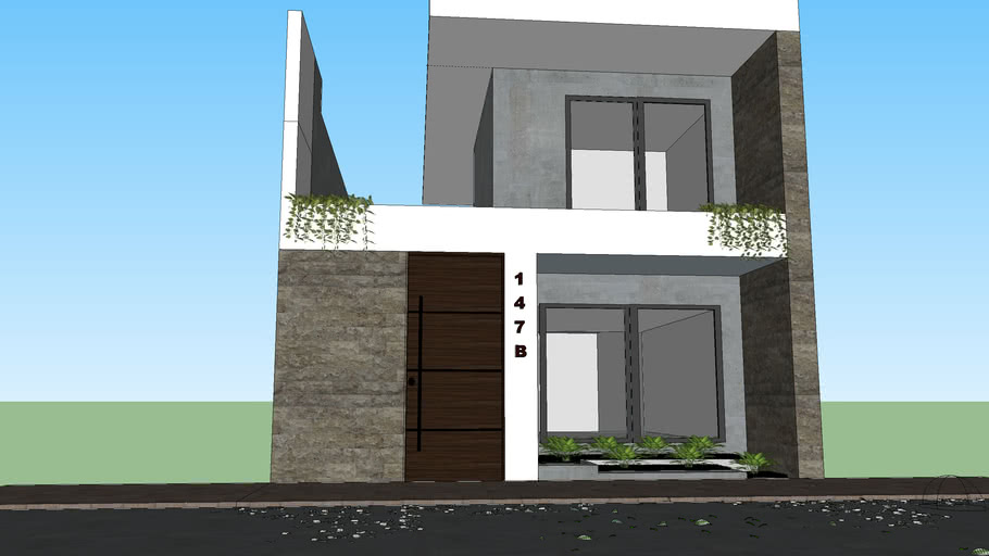 Fachada Minimalista | 3D Warehouse