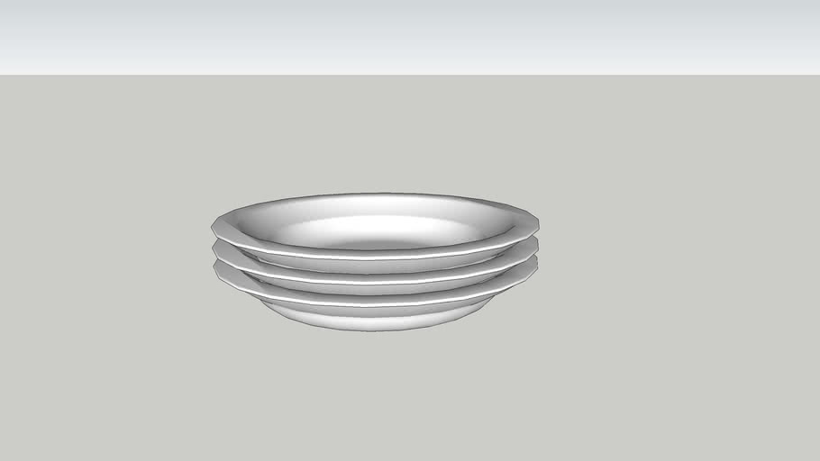 Three Dishes | 3D Warehouse