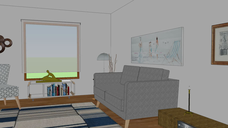 Vintage living room | 3D Warehouse