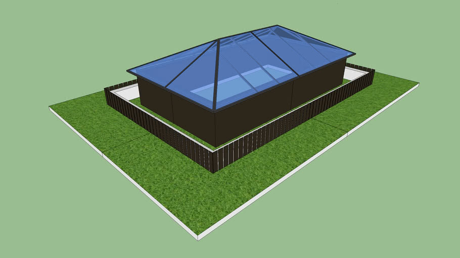 Glass roof truss | 3D Warehouse