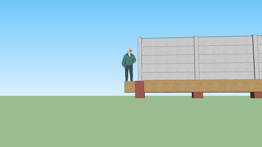 Precast Fence | 3D Warehouse