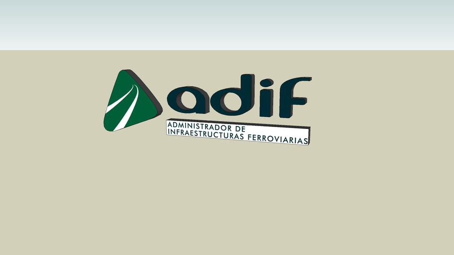 Cartel/Logo de Adif | 3D Warehouse