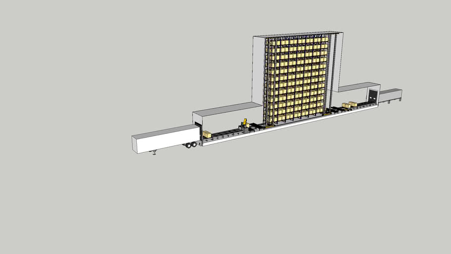 Automated High Rack Storage Warehouse | 3D Warehouse