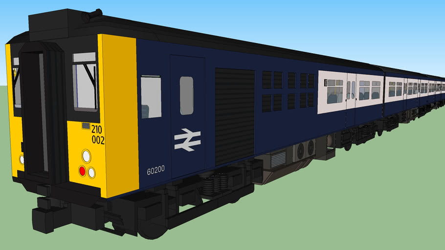 Class 210 Prototype DEMU 4-Car | 3D Warehouse