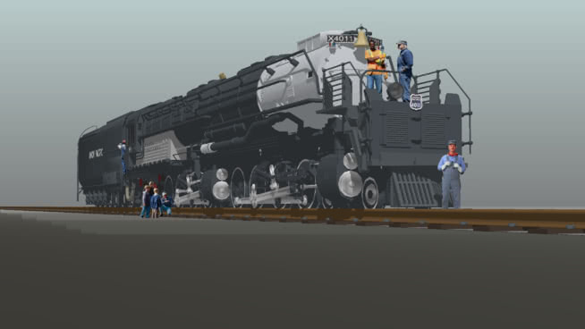 63; Union Pacific Big Boy 4-8-8-4 locomotive | 3D Warehouse