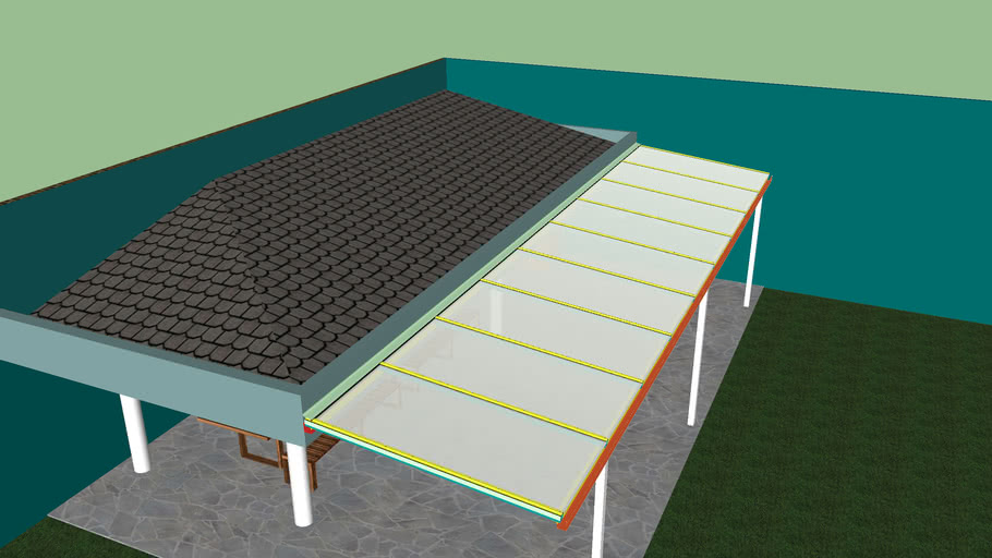 Varanda de Policarbonato Com perfis de Aluminio PC 5550 - Polysolution ...