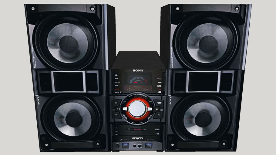 Mini System Sony Genezi MHC-GTR66H c/ MP3, USB Duplo e Ripping - 700 W ...