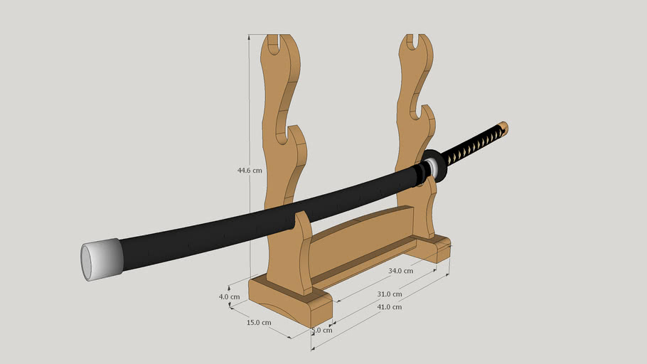 Stand for 3 samurai swords Katanas | 3D Warehouse