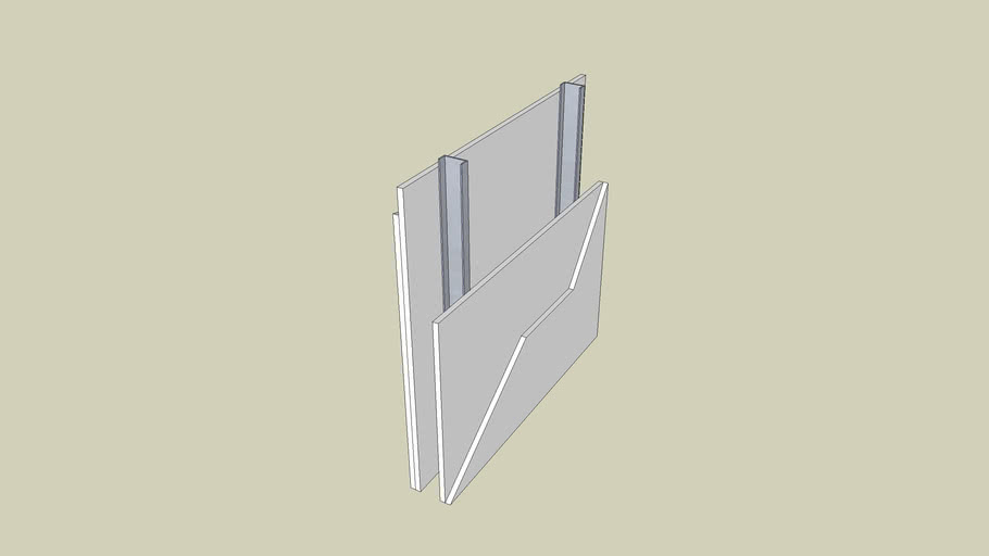 Steel-Framed Wall, 2 Hours, UL U411 | 3D Warehouse