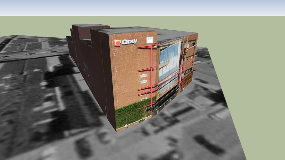 Gray Construction Building | 3D Warehouse
