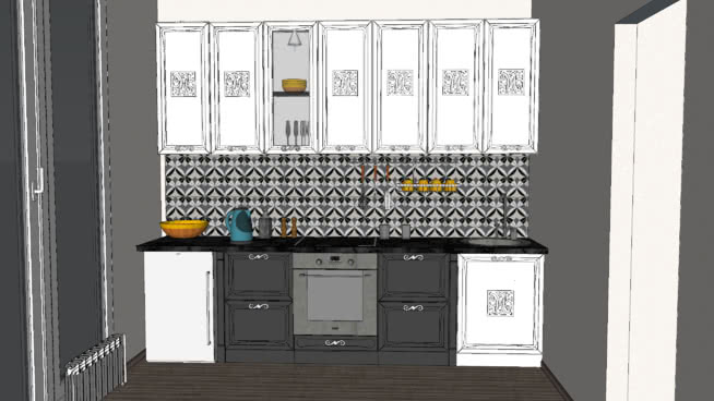 neo classic kitchen | 3D Warehouse