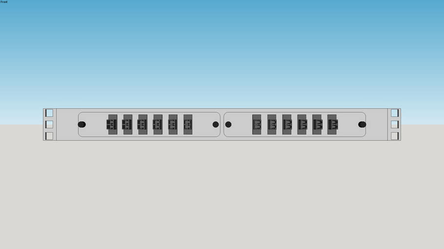 Patch Panel optical 12 ports | 3D Warehouse