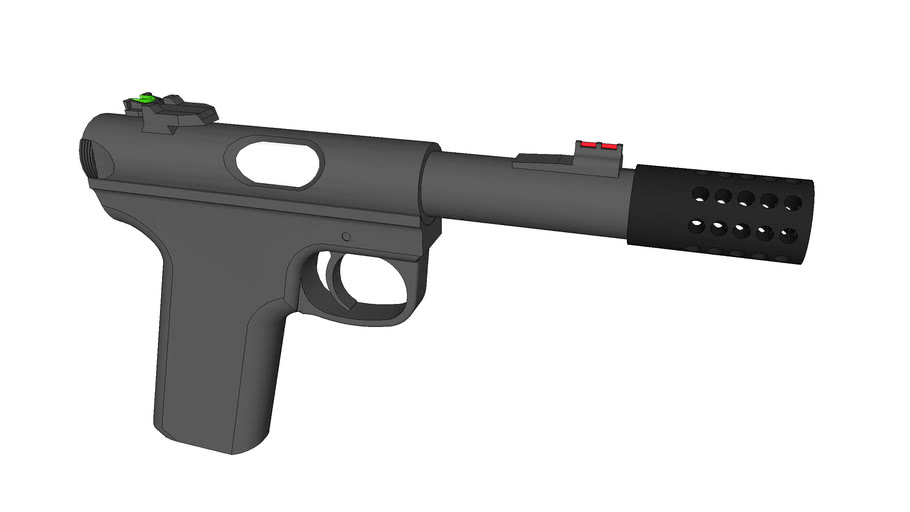 Ruger 22/45 Threaded Barrel | 3D Warehouse