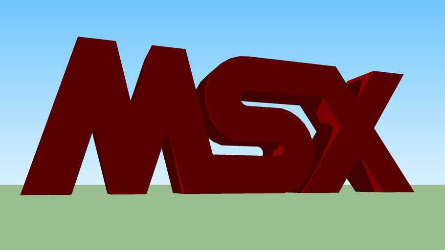 MSX logo 3D | 3D Warehouse
