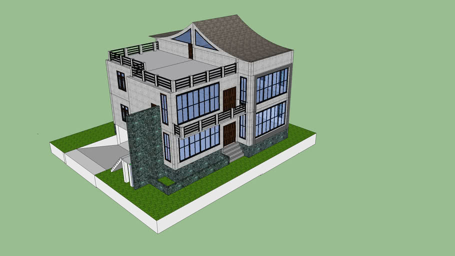 two stories RCC building with Basement | 3D Warehouse