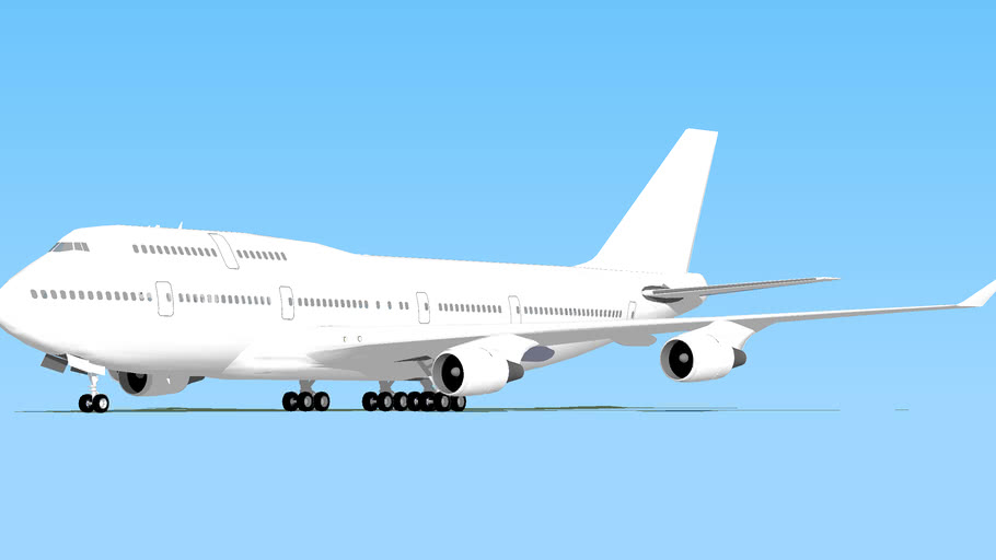 Boeing 747-400 Template {1Mb} | 3D Warehouse