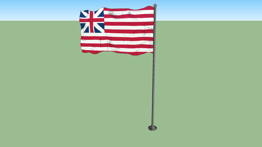 Flag of the United States 1776-1777 | 3D Warehouse