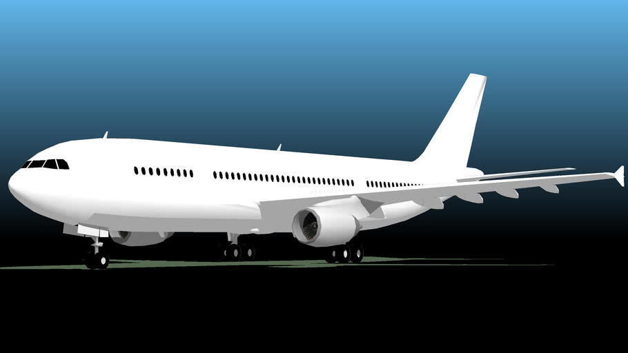Template - Airbus A300-600 {P; 638Kb} | 3D Warehouse