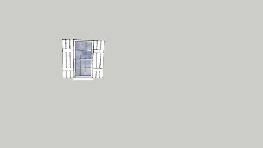 window with shutters | 3D Warehouse