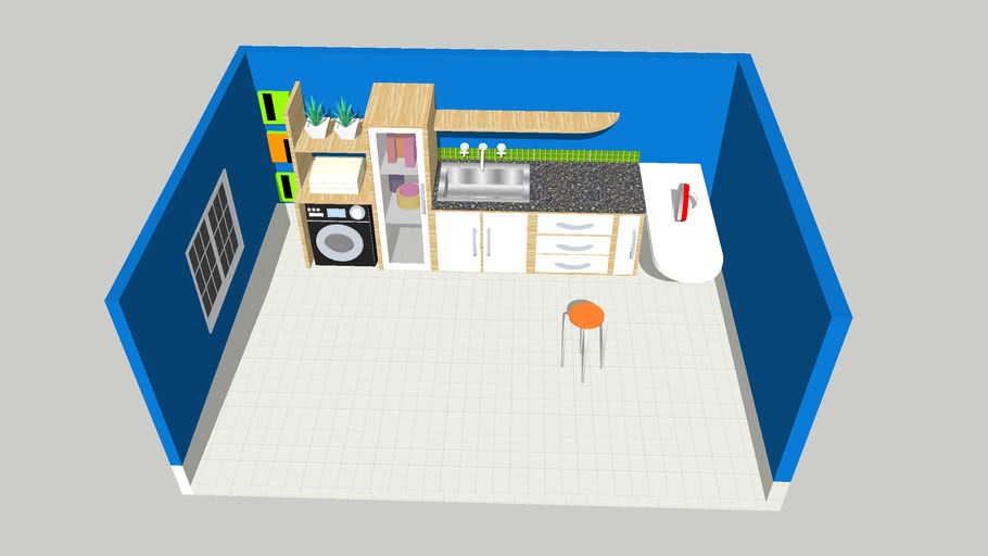 Modern laundry room | 3D Warehouse