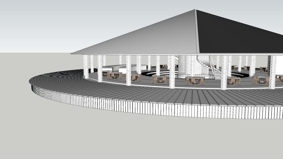 Floating Solar Pavilion and cafe | 3D Warehouse