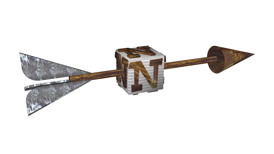 3d Wooden North Arrow | 3D Warehouse