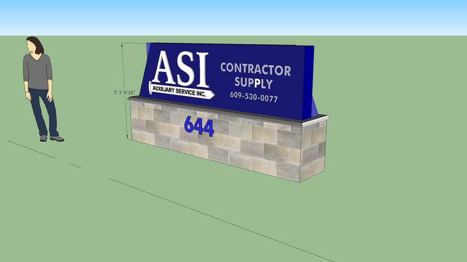 monument sign for supply house | 3D Warehouse