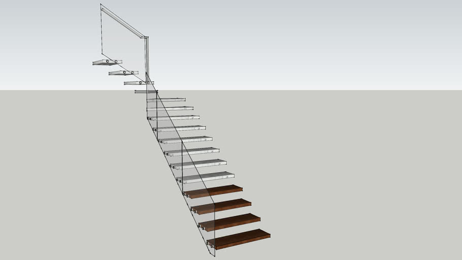 Escada em 'L' | 3D Warehouse