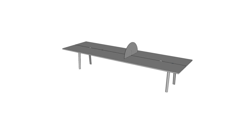 Offset Table - 1,20 x 4,00 | 3D Warehouse