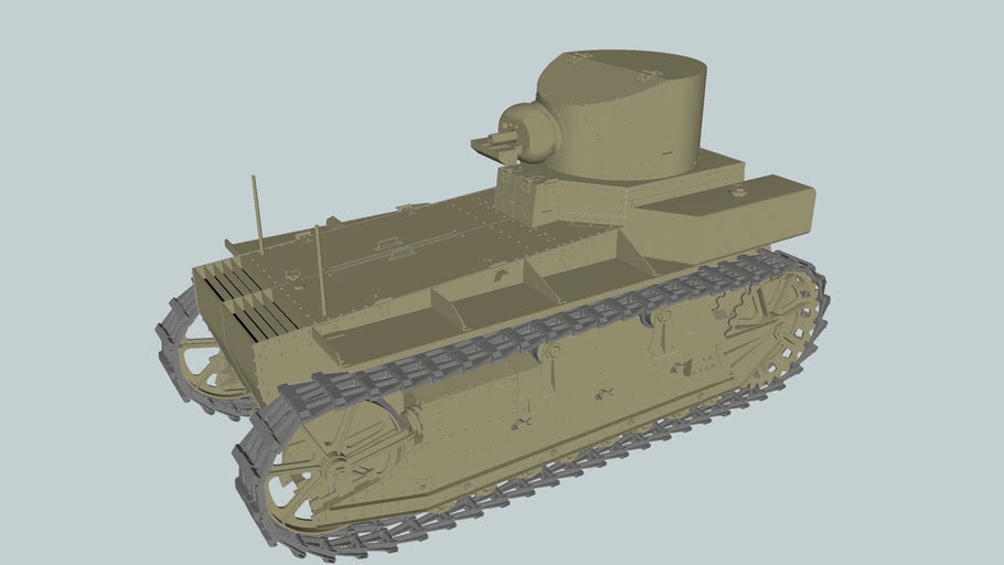 T1E1 American Light Tank | 3D Warehouse