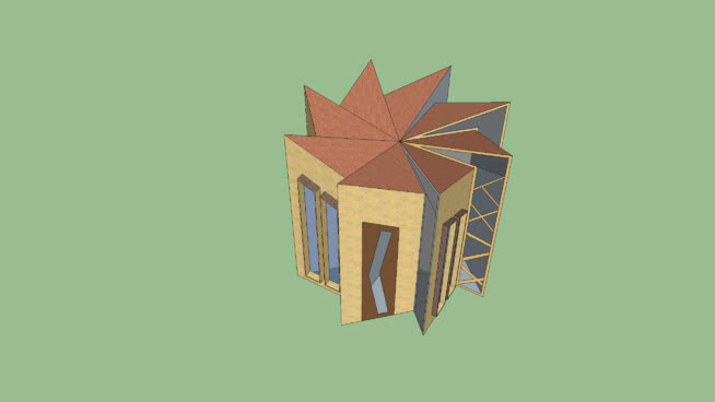 scale model octagon building | 3D Warehouse